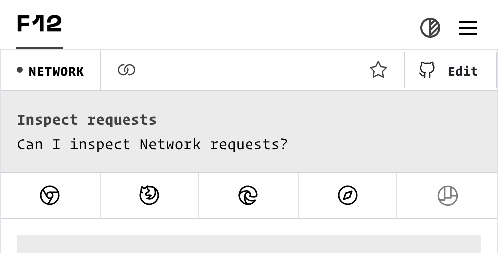 Inspect Requests Can I DevTools 