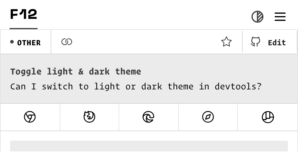 Toggle Light And Dark Theme Can I Devtools